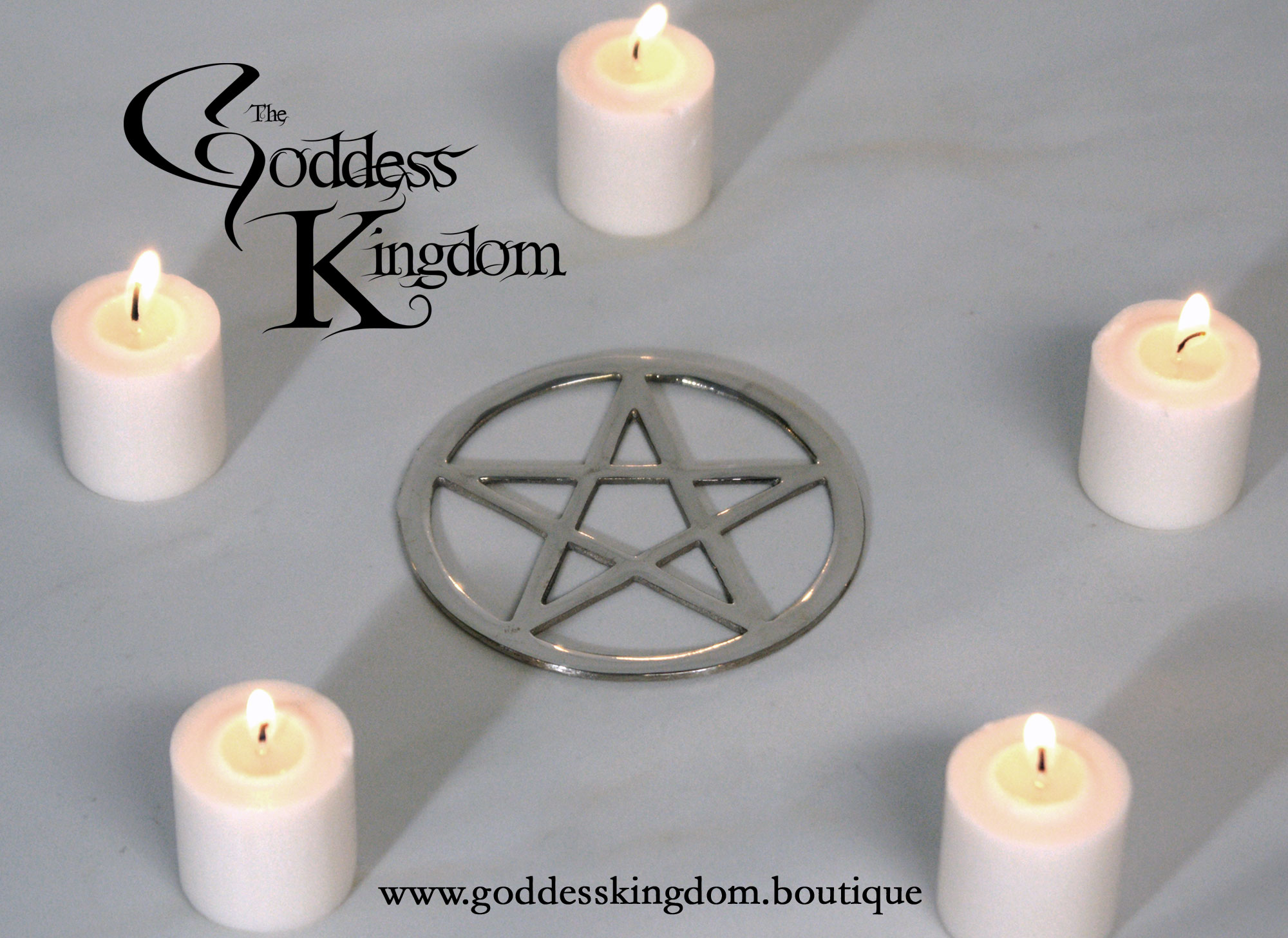 WICCA PENTAGRAM ALTAR TILE 4″ – Goddesses and Wiccans